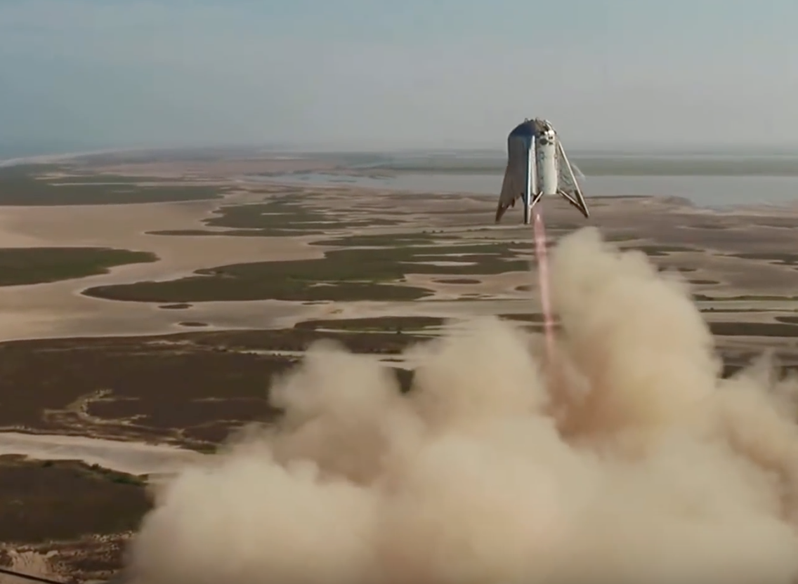 Vidéo : Décollage test du Starhopper - SpaceX France